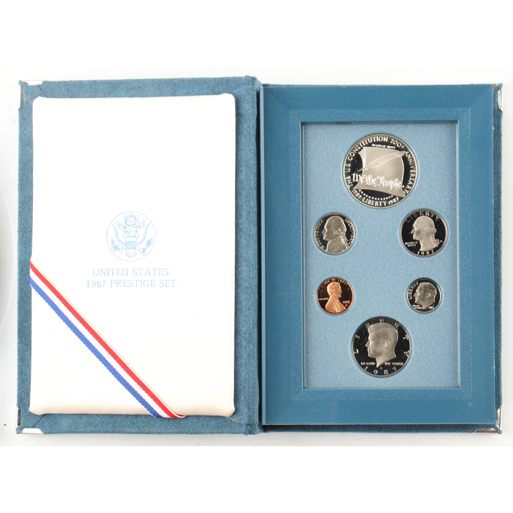 1987 United States Mint Prestige Set with (6) Coins | Pristine Auction