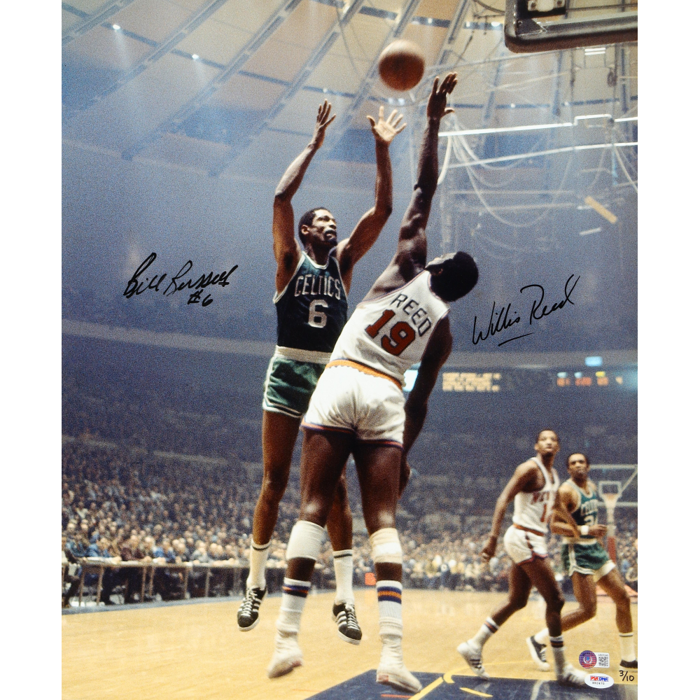 Bill Russell & Willis Reed Dual-Signed LE 20x24 Photo #3/10 (PSA ...