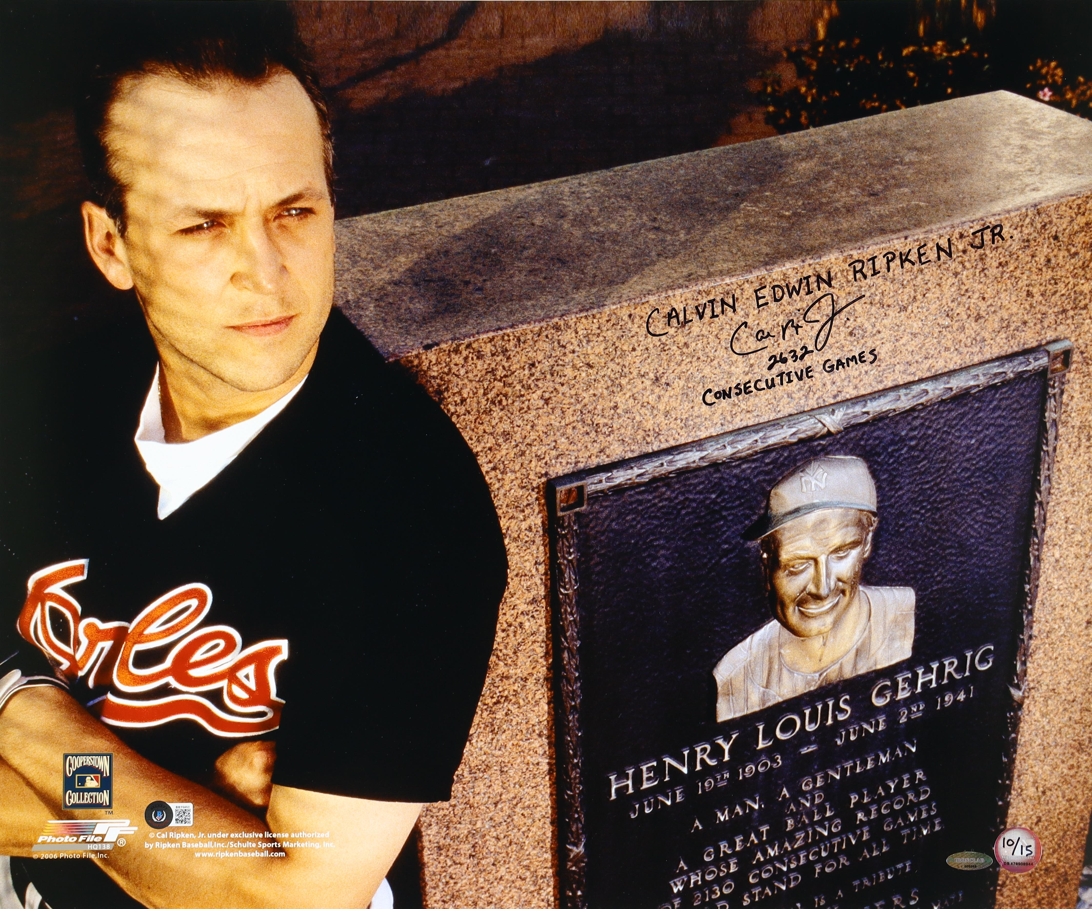 Cal Ripken Jr. Signed LE Orioles 20x24 Photo with Rare Written Full ...