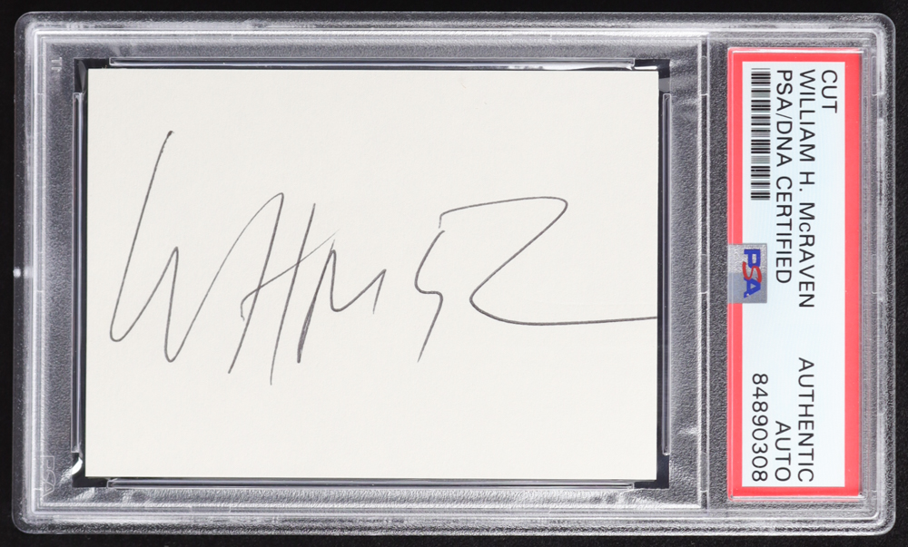 William H. McRaven Signed Cut (PSA) | Pristine Auction