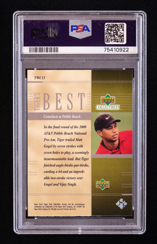 Tiger Woods 2001 Upper Deck Tiger Woods Collection #TWC13 RC / Comeback ...