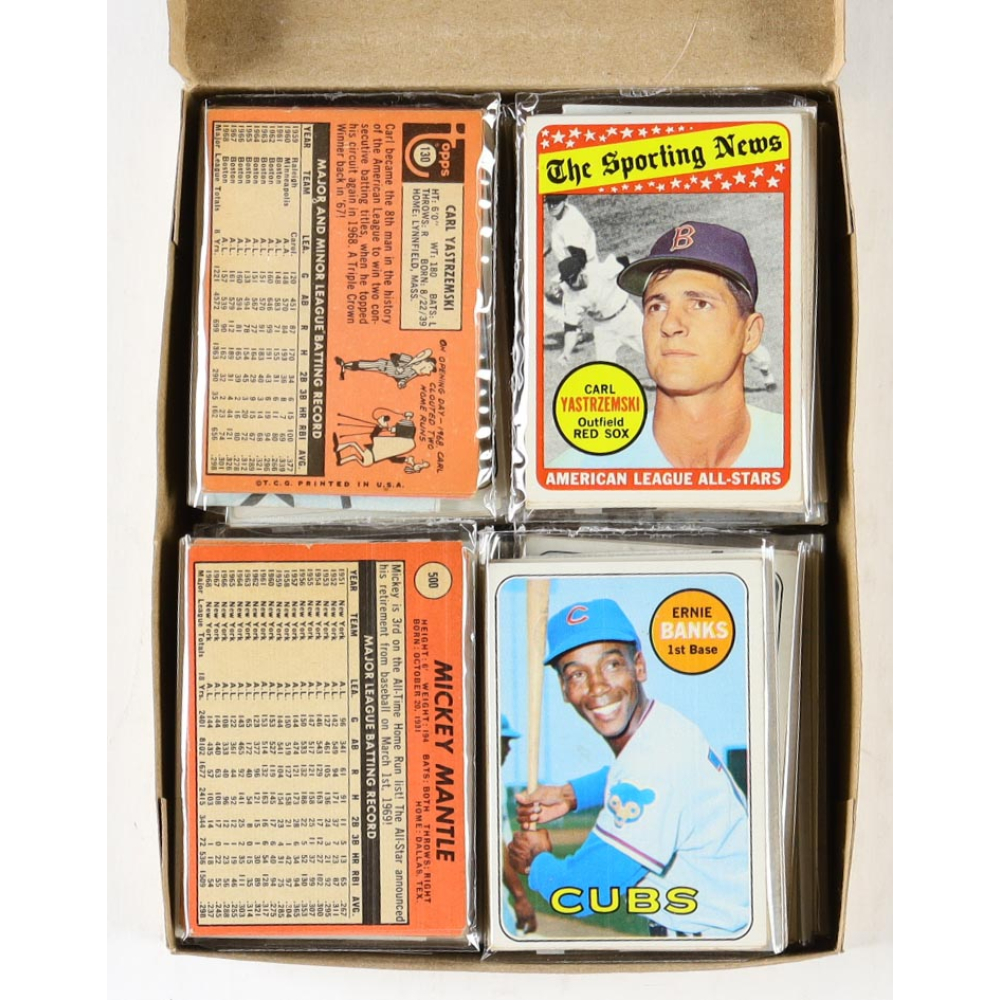 1969 Topps Baseball Cello Fun Pack Vending Box with (20) Packs ...