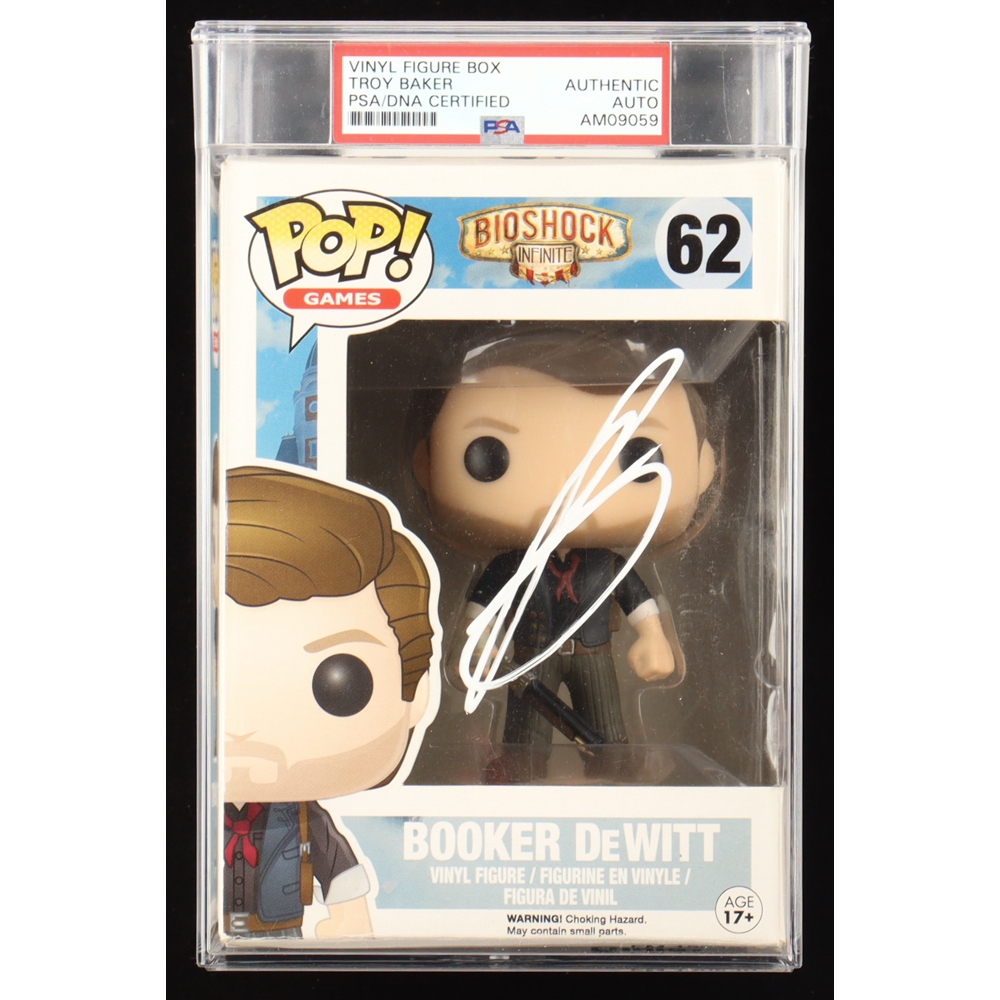 Troy Baker Signed "Bioshock Infinite" #62 Booker DeWitt Funko Pop ...
