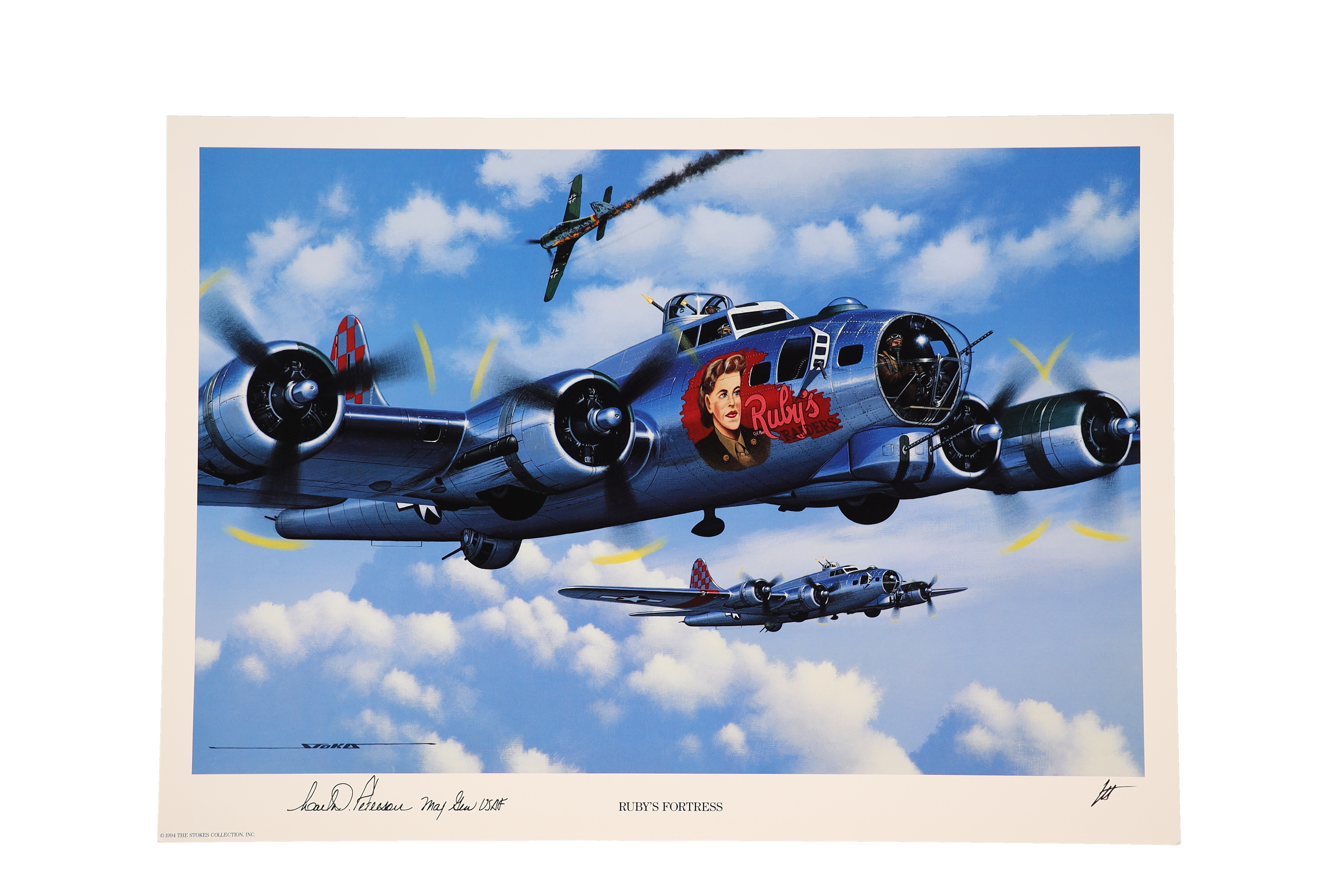 Carl Peterson Signed Stan Stokes "Ruby's Fortress" Lithograph Inscribed ...
