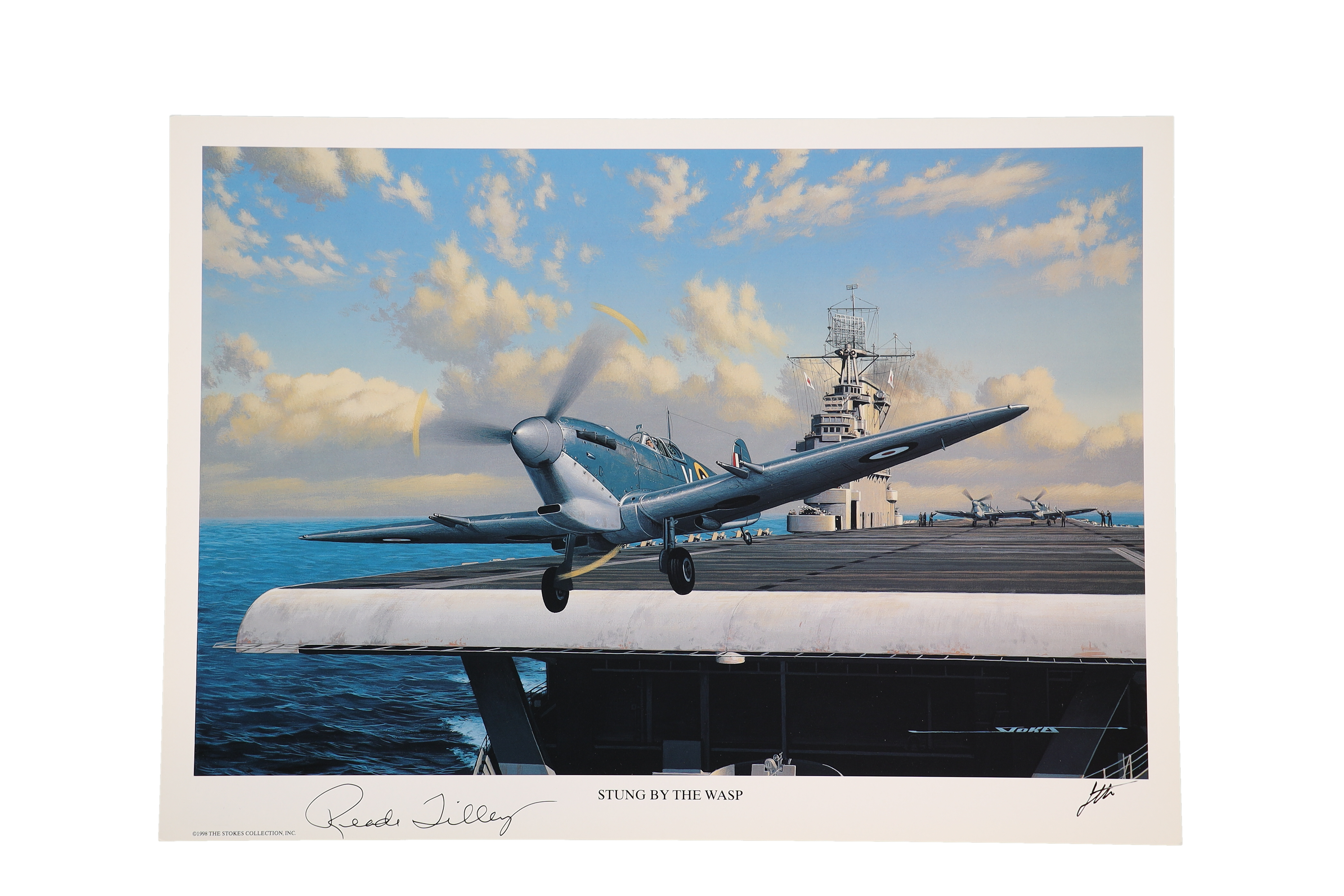 Reade F. Tilley Signed Stan Stokes "Stung By The Wasp" Lithograph (AIV ...