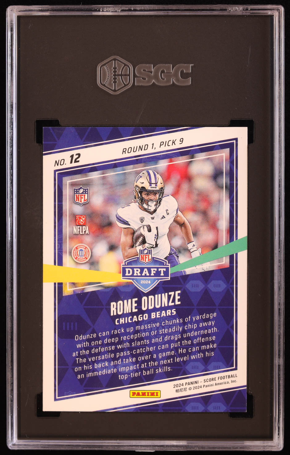 Rome Odunze 2024 Score NFL Draft #12 RC (SGC 10) | Pristine Auction