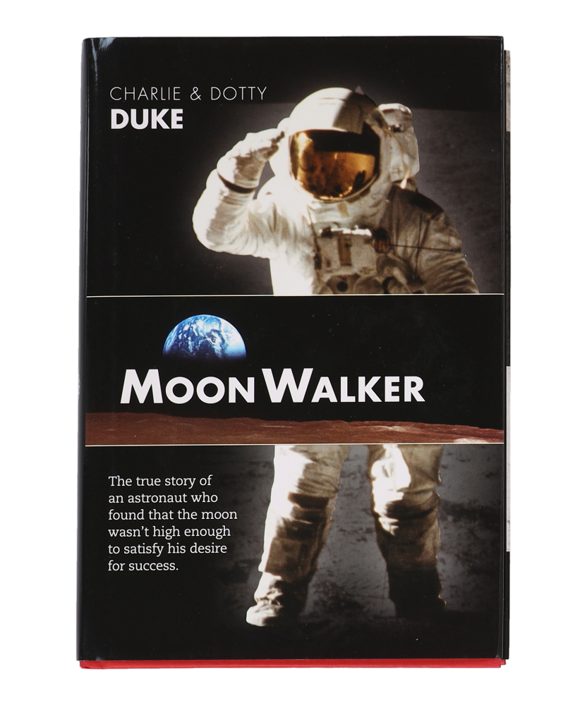 Charlie Duke Signed "Moon Walker" Hardcover Book (AIV) | Pristine Auction