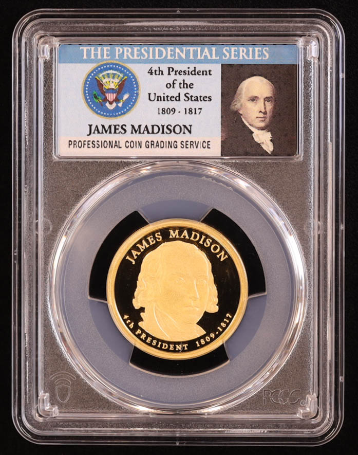 2007-S U.S. Presidential Proof $1 Coin - James Madison 4th President ...