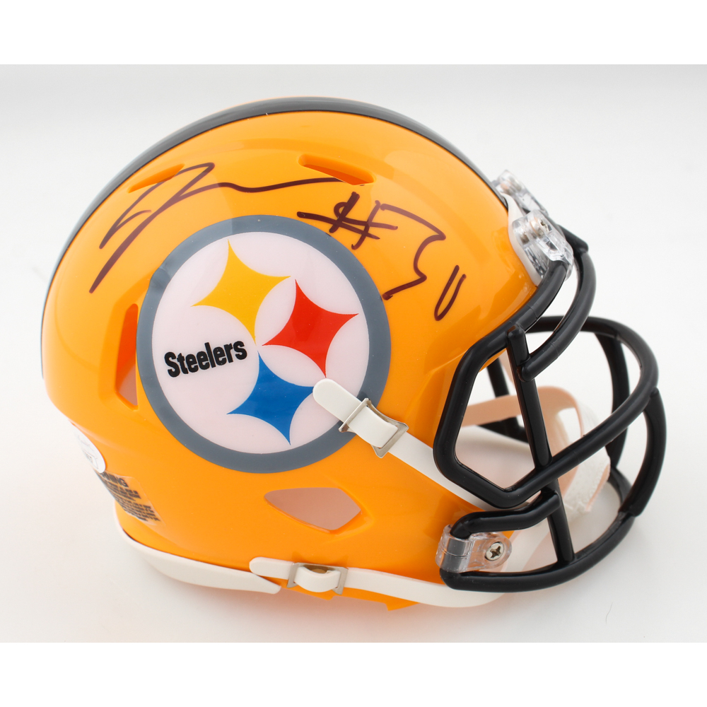 Jaylen Warren Signed Steelers Throwback Speed Mini Helmet (JSA ...