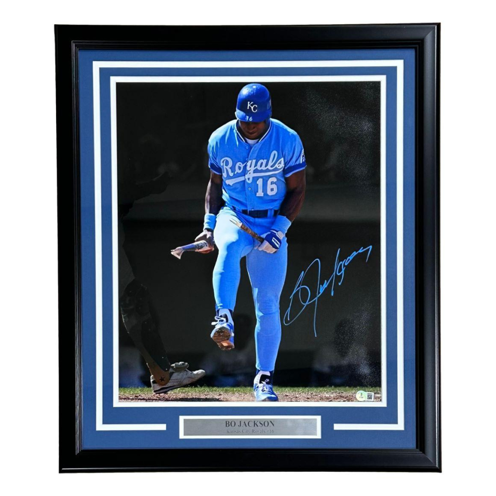 Bo Jackson Signed Royals Custom Framed Photo (Beckett) | Pristine Auction