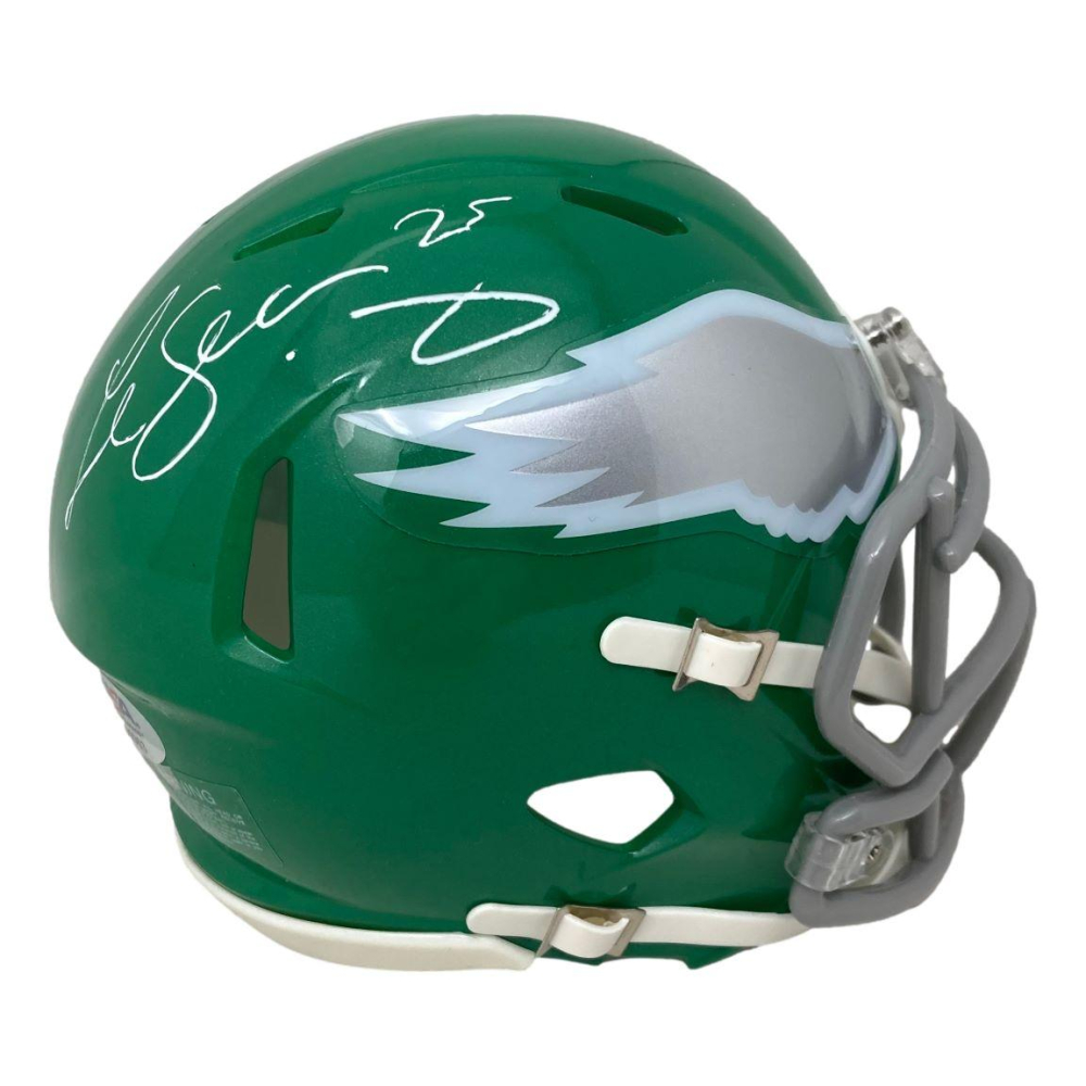 LeSean McCoy Signed Eagles Throwback Alternate Speed Mini Helmet (PSA ...