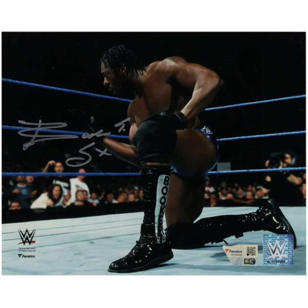 Booker T Signed WWE 8x10 Photo Inscribed "5x" (Fanatics) | Pristine Auction