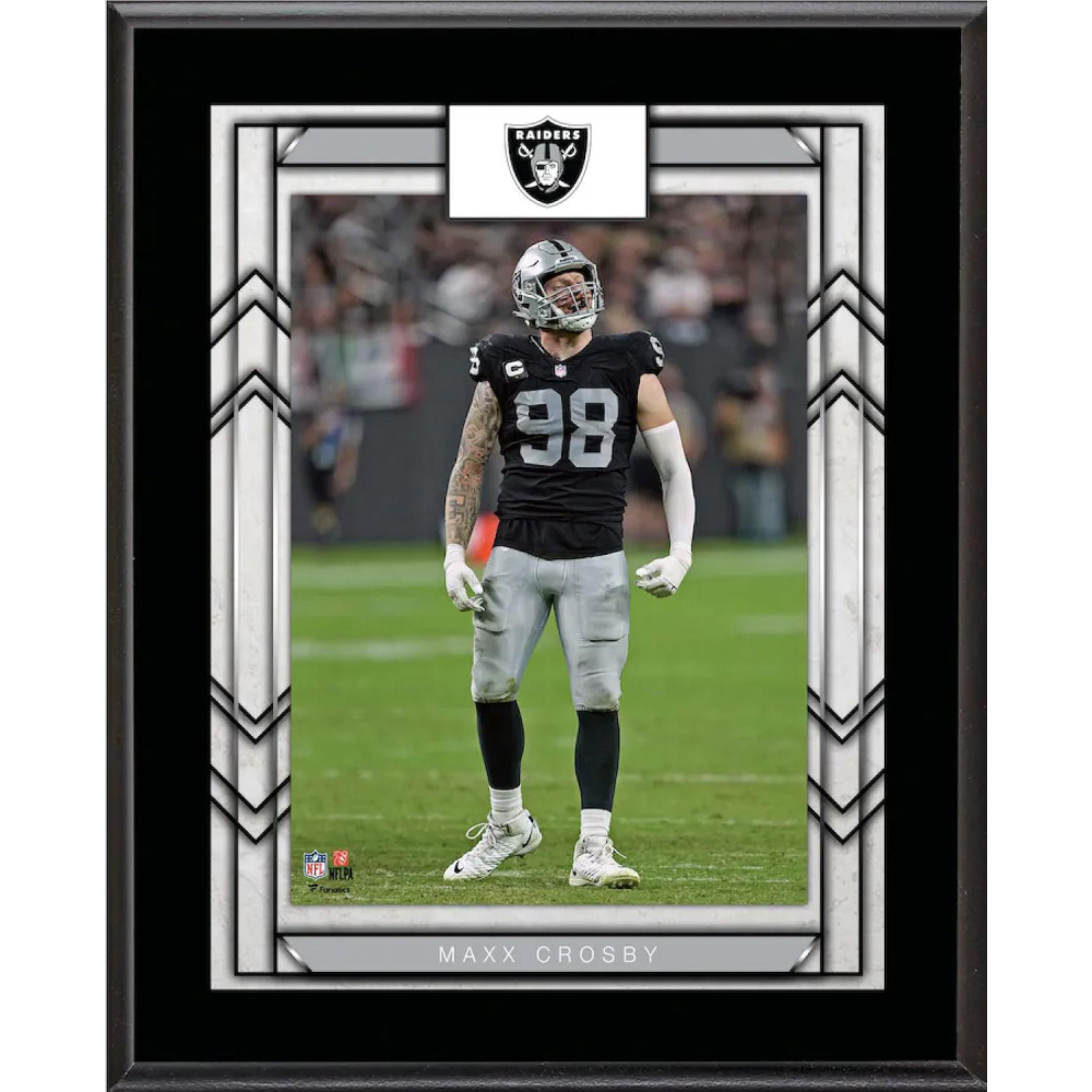 Maxx Crosby Raiders Sublimated Player Plaque | Pristine Auction