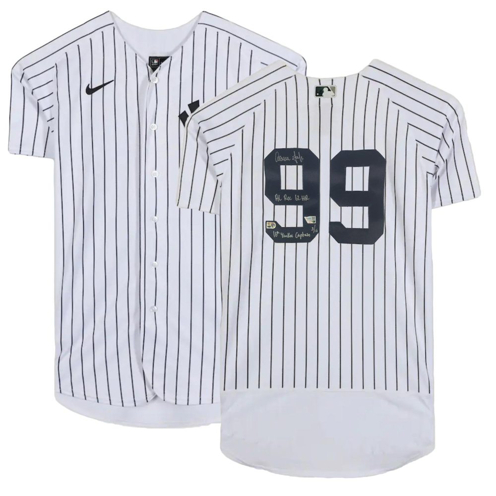 Aaron Judge Signed LE Yankees Nike Jersey Inscribed "AL Rec 62 HR ...