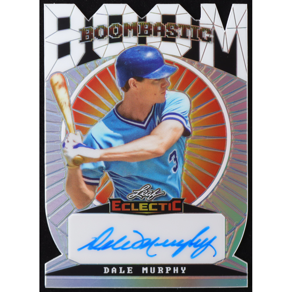 Dale Murphy 2023 Leaf Eclectic Boombastic Autographs Prismatic Silver # ...