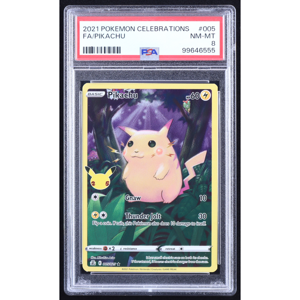Pikachu 2021 Pokemon Celebrations #5 HOLO (PSA 8) | Pristine Auction