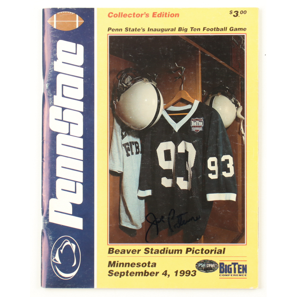 Joe Paterno Signed 1993 Penn State Beaver Stadium Pictorial Magazine ...