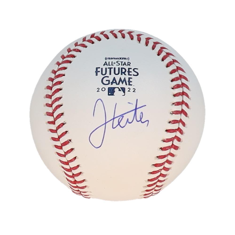 Jack Leiter Signed OML 2022 All-Star Futures Game Logo Baseball (PSA ...