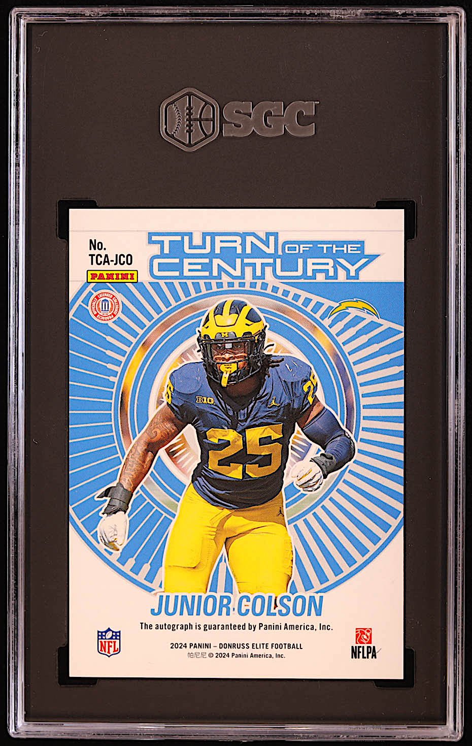 Junior Colson 2024 Elite Turn of the Century Autographs #53 RC #186/499 ...