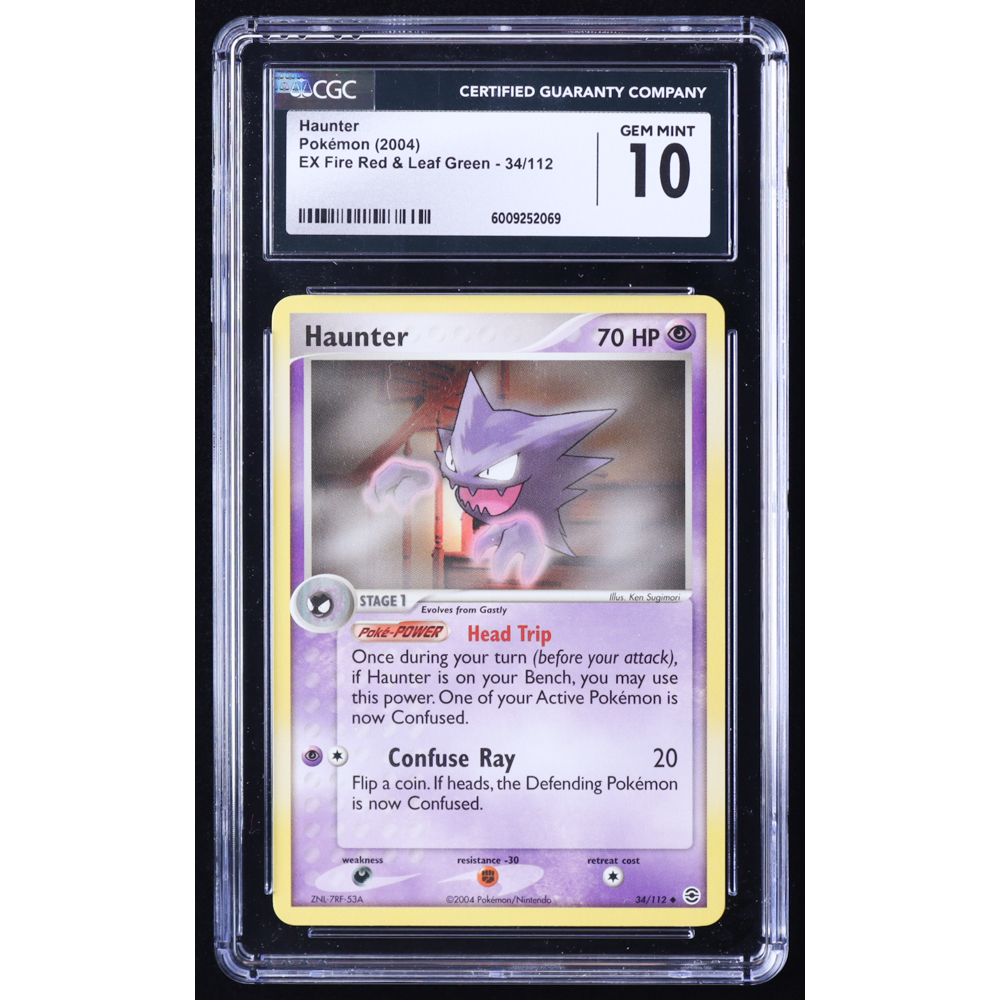 Haunter 2004 Pokemon EX FireRed and LeafGreen #34 (CGC 10) | Pristine ...