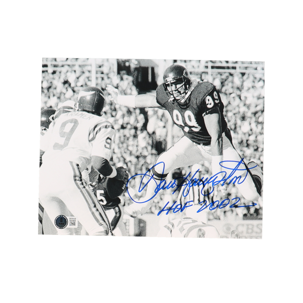Dan Hampton Signed Bears 8x10 Photo Inscribed "HOF 2002" (Beckett ...