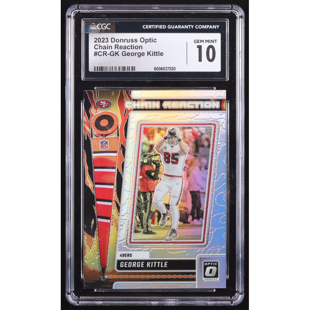 George Kittle 2023 Donruss Optic Chain Reaction #13 (CGC 10) | Pristine ...