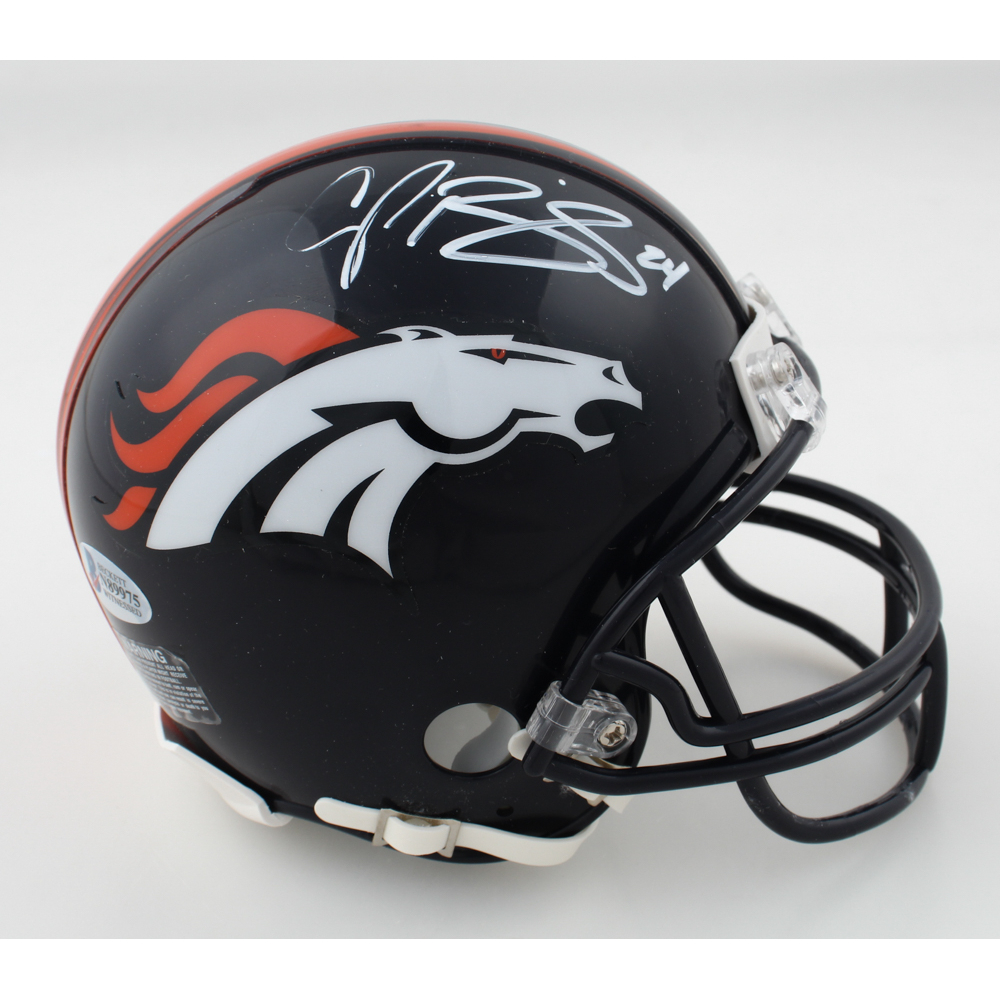 Champ Bailey Signed Broncos Mini Helmet (Beckett) | Pristine Auction