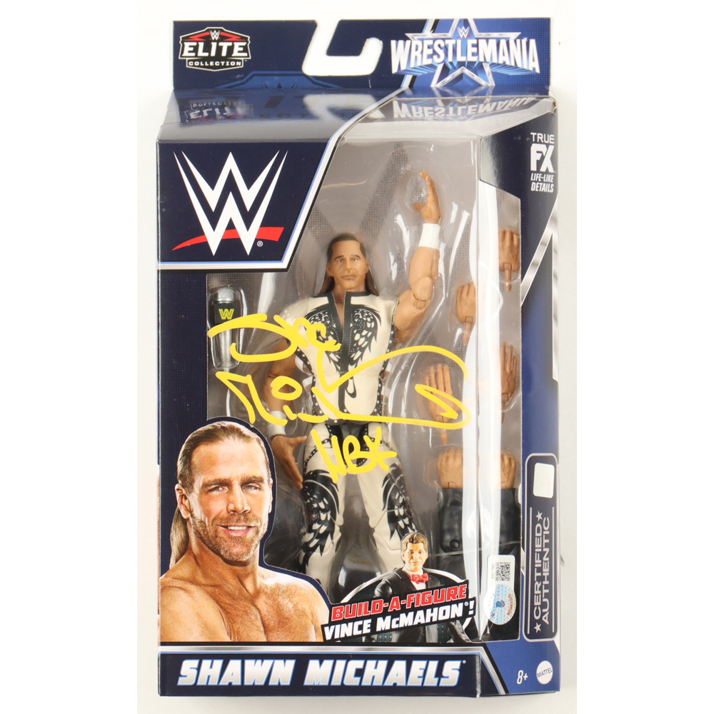 Shawn Michaels Signed Wrestlemania WWE Elite Collection Action Figure ...