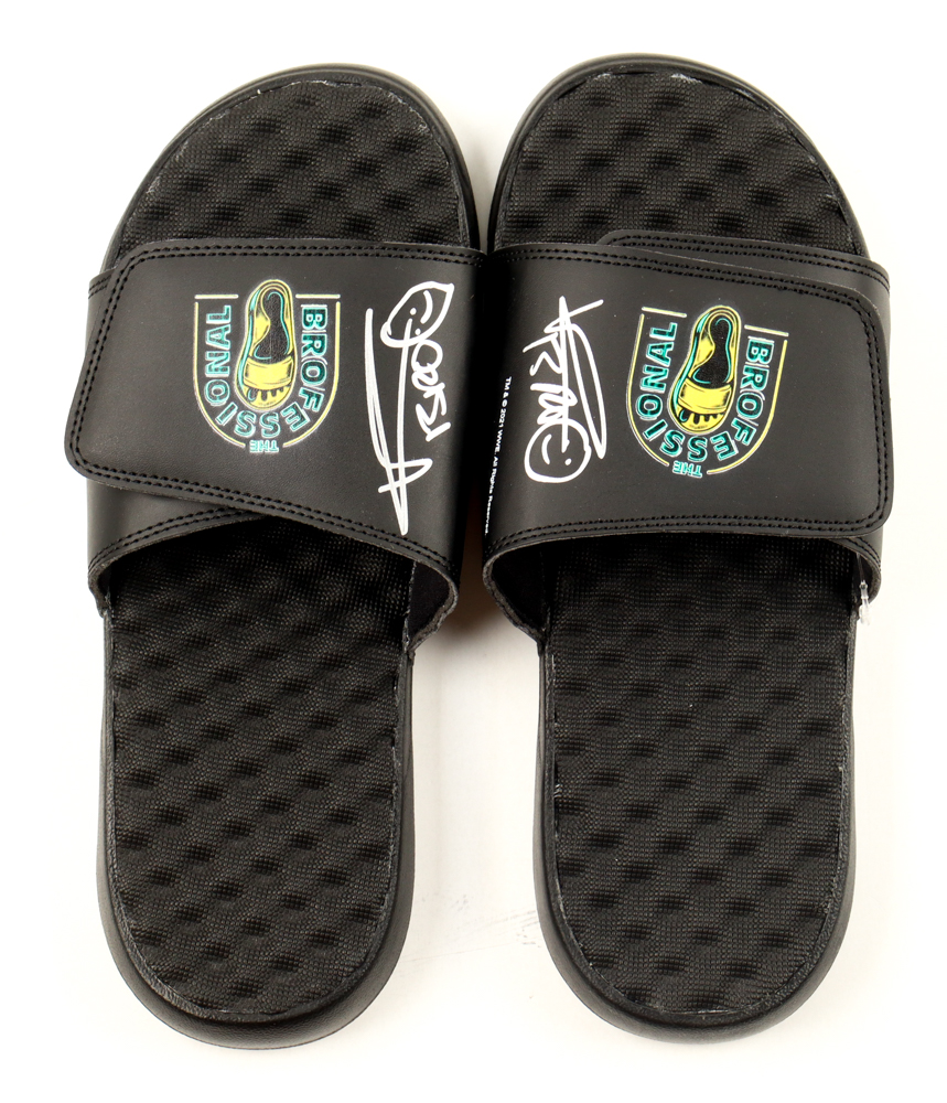 Matt Riddle Signed Pair of WWE ISlide Sandals Inscribed "Bro" (JSA ...