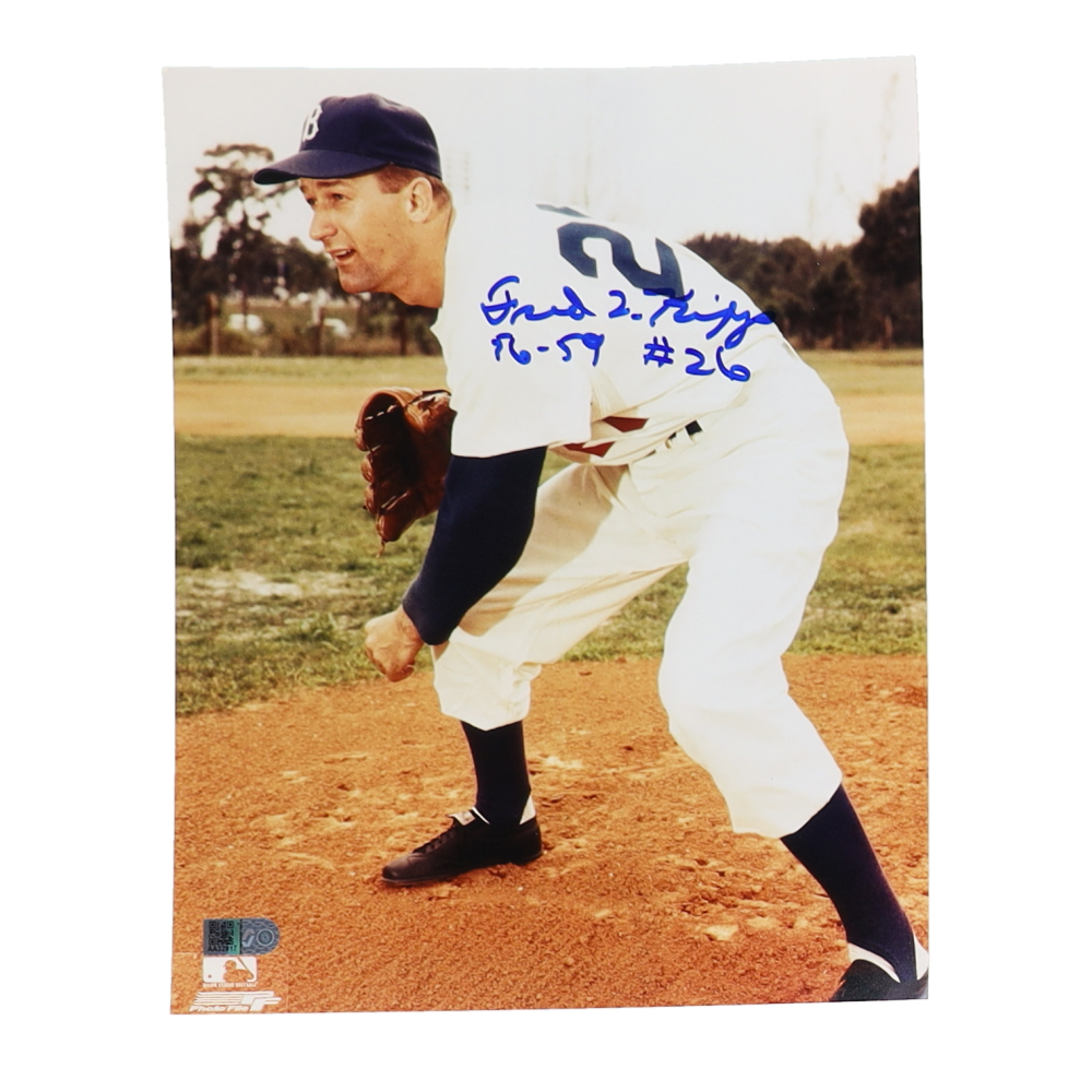 Fred Kipp Signed Dodgers 8x10 Photo Inscribed "56-59" (AIV) | Pristine ...