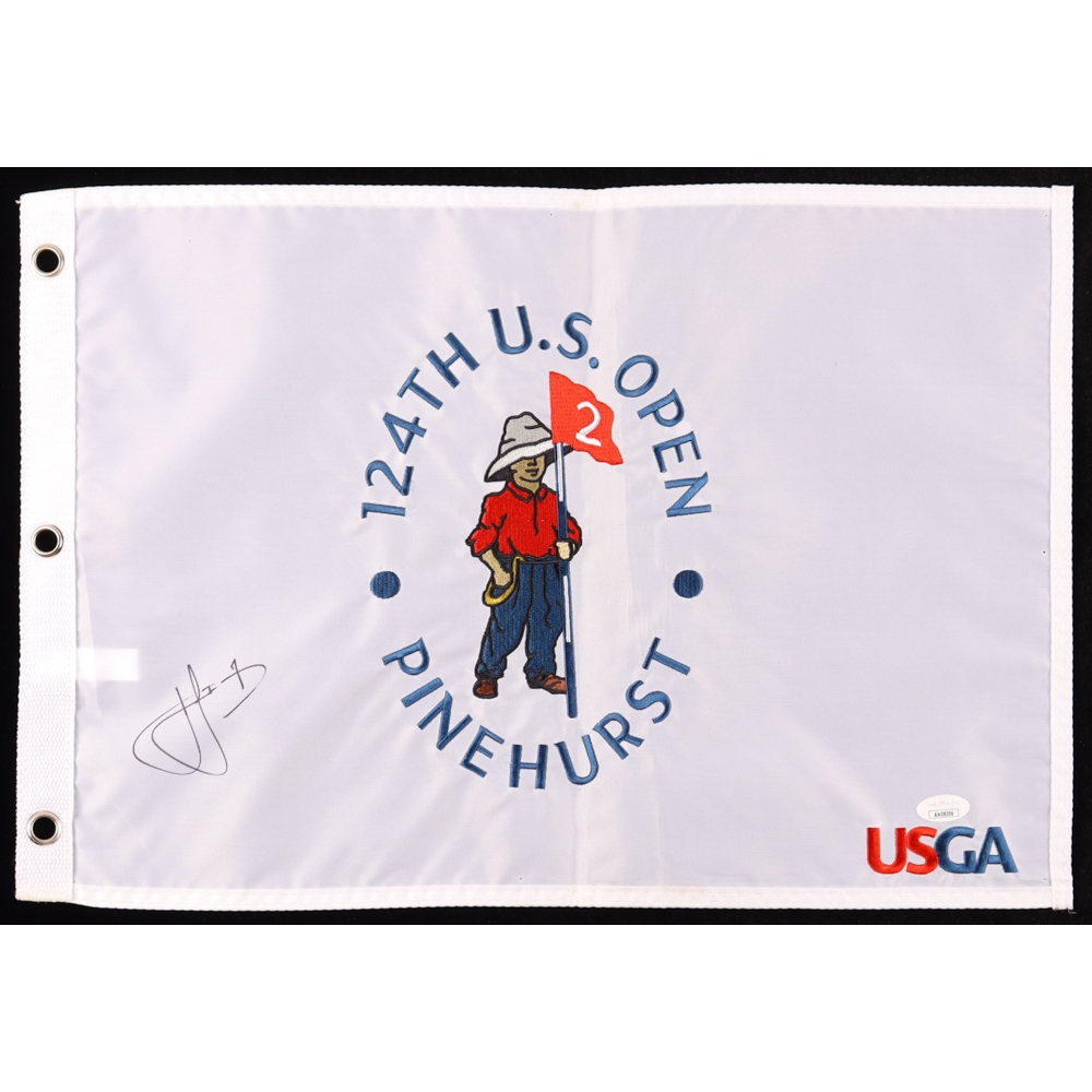 Cameron Smith Signed 2024 "124th U.S. Open Pinehurst" Golf Pin Flag ...