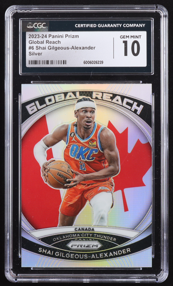 Shai Gilgeous-Alexander 2023-24 Panini Prizm Global Reach Prizms Silver ...