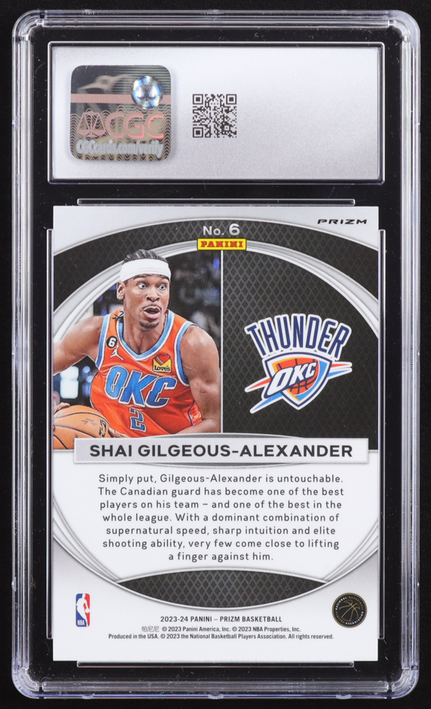 Shai Gilgeous-Alexander 2023-24 Panini Prizm Global Reach Prizms Silver ...