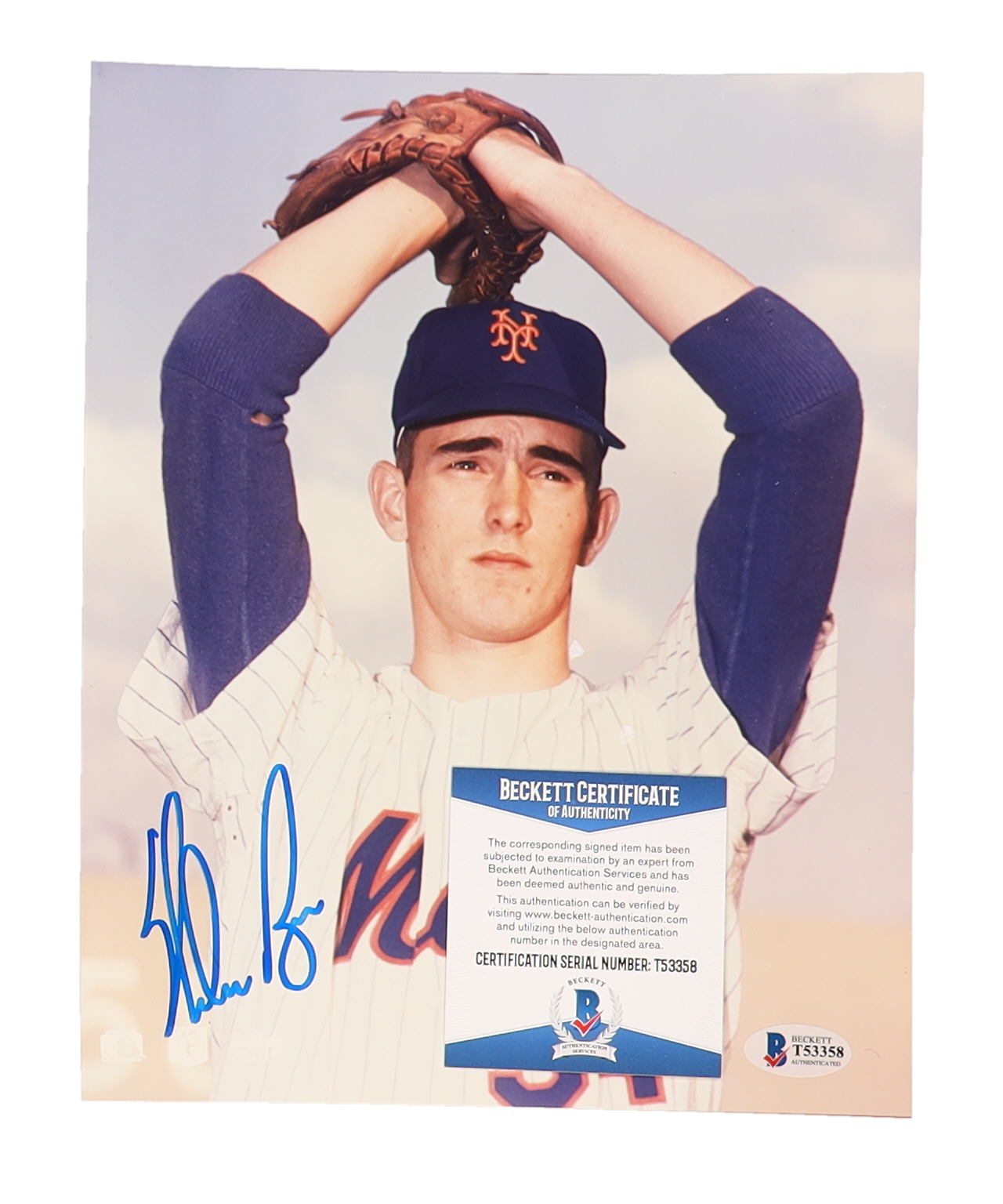Nolan Ryan Signed Mets 8x10 Photo (Beckett) | Pristine Auction
