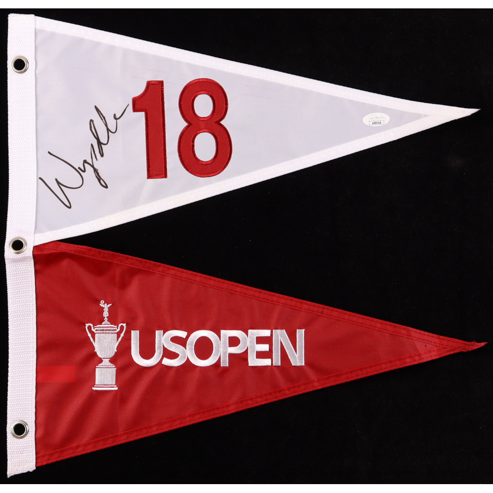 Wyndham Clark Signed 2023 "U.S. Open 18th Hole" Golf Pin Flag (JSA ...