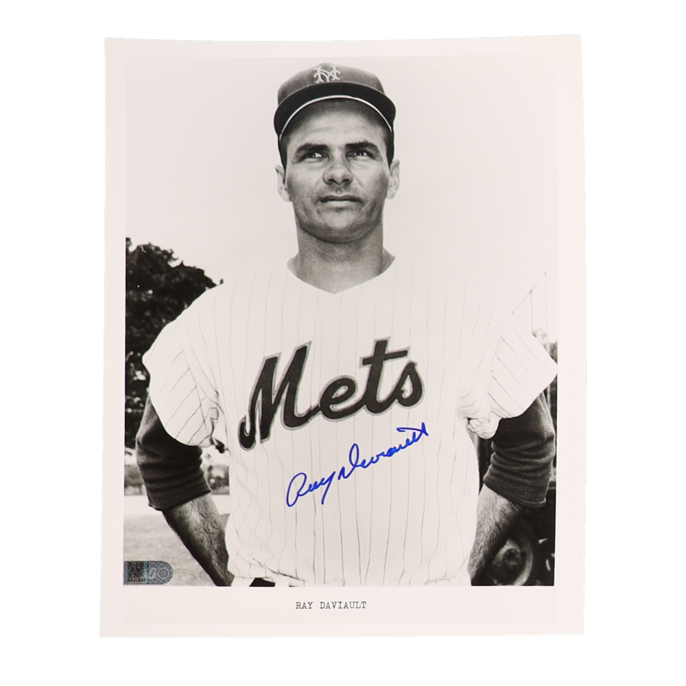 Ray Daviault Signed Mets 8x10 Photo (AIV) | Pristine Auction