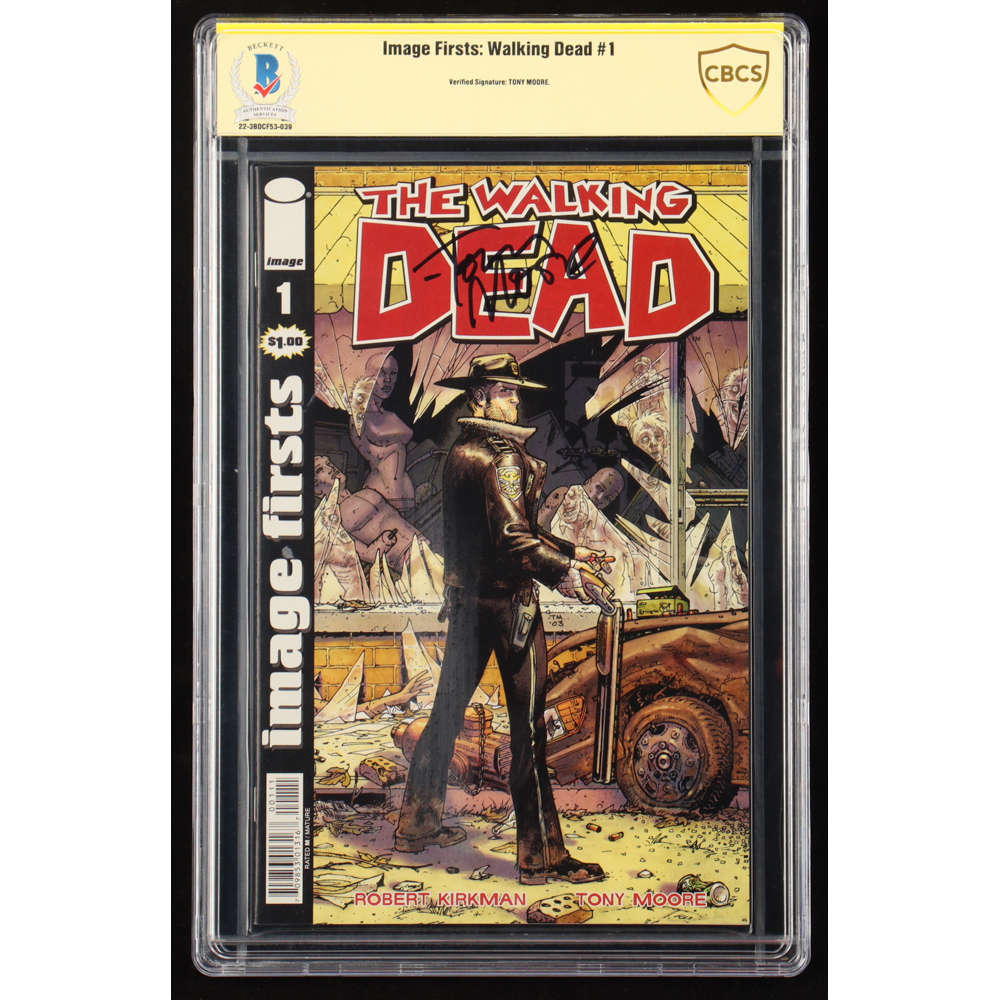 Tony Moore Signed 2003 "The Walking Dead" Issue #1 Image Comic Book ...