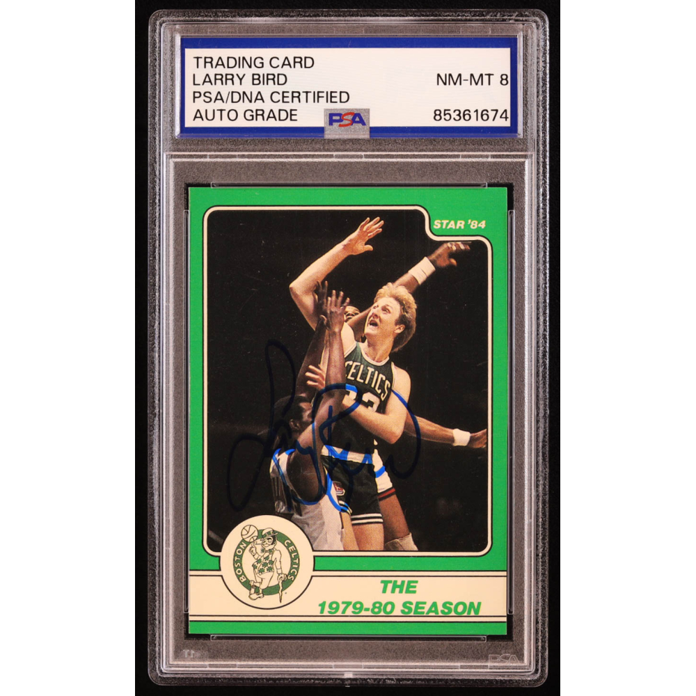 Larry Bird Signed 1984 Star Larry Bird #7 / The 1979-80 Season (PSA ...