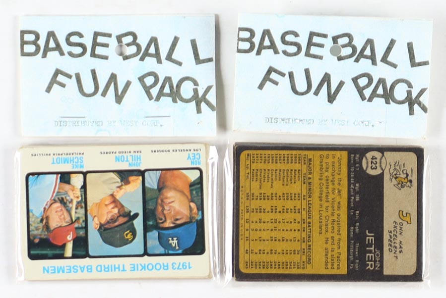 1973 Topps Baseball Cello Fun Pack Vending Box with (20) Packs ...
