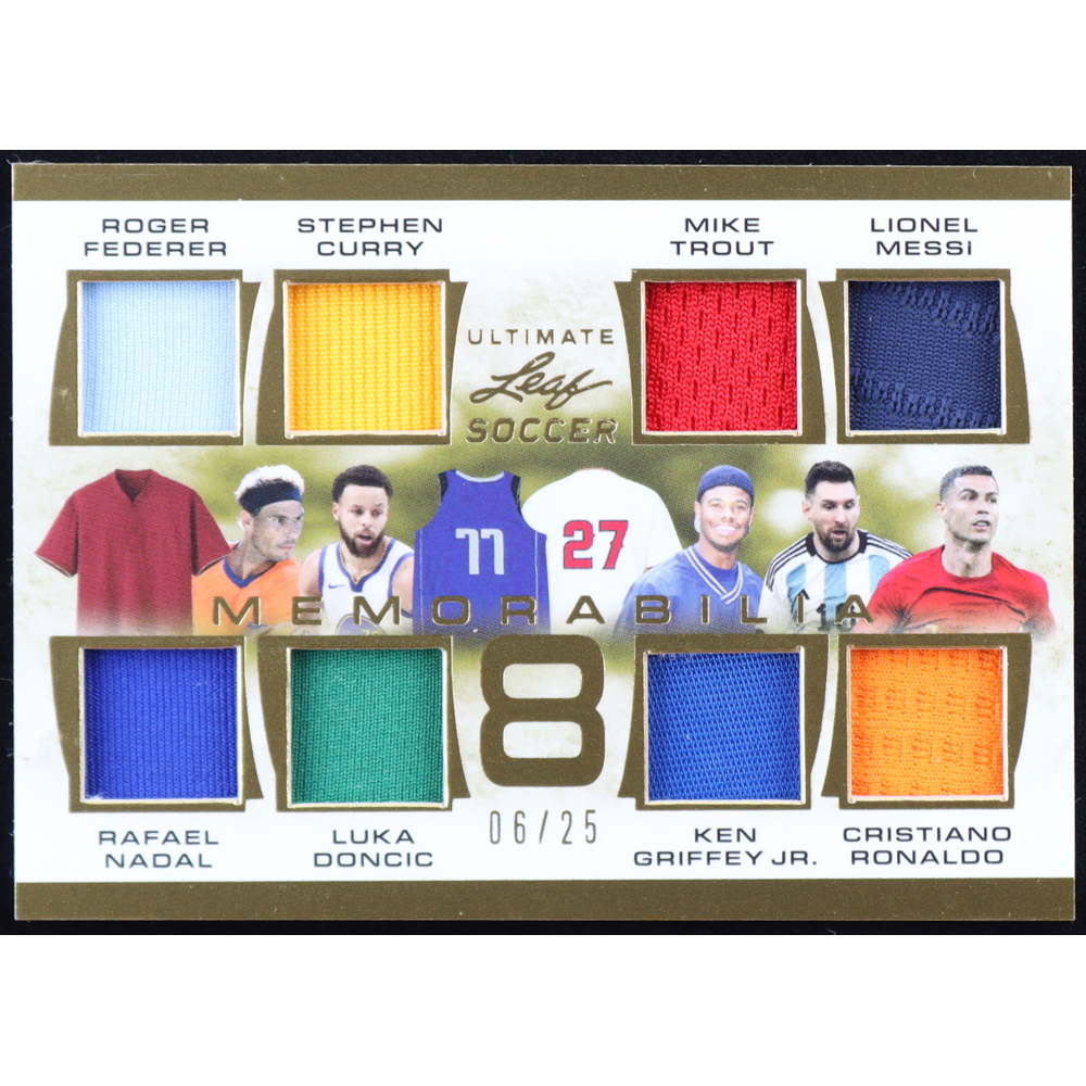 2023 Leaf Ultimate Soccer Eight Memorabilia Gold #UEM4 #06/25 Roger ...