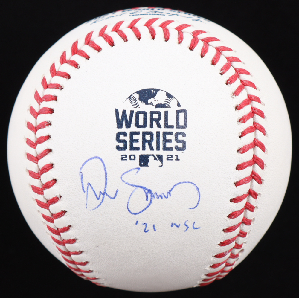 Drew Smyly Signed 2021 World Series Logo Baseball Inscribed "21 WSC ...