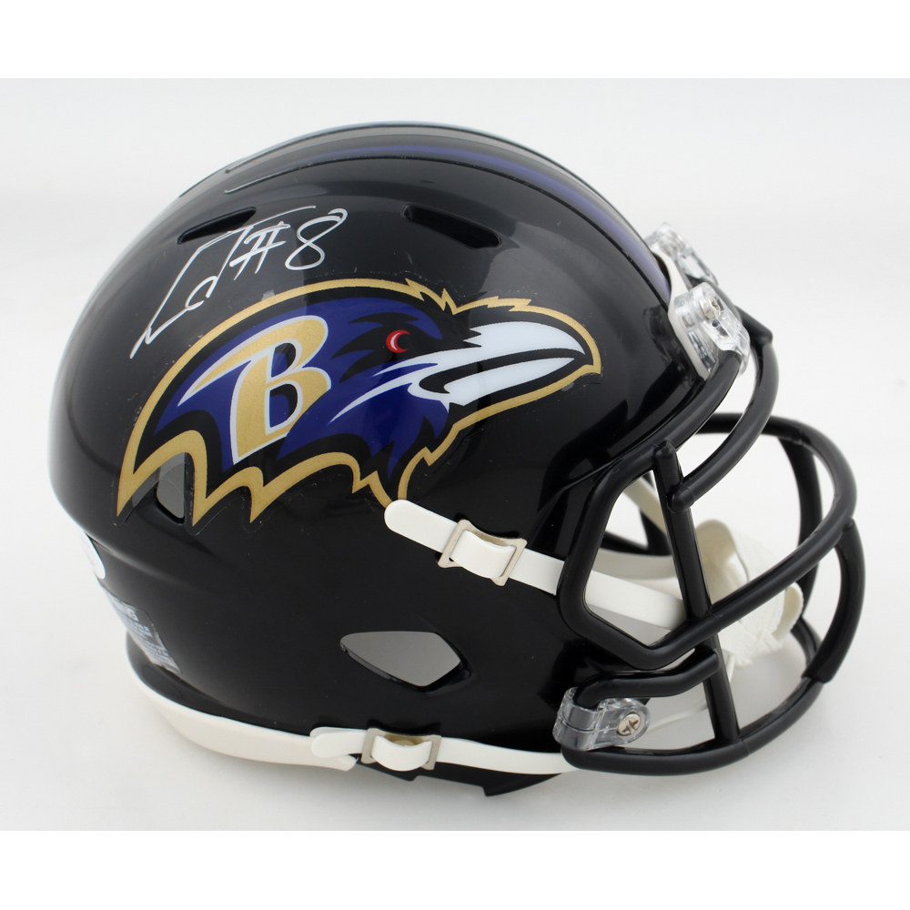 Lamar Jackson Signed Ravens Speed Mini Helmet (JSA) | Pristine Auction