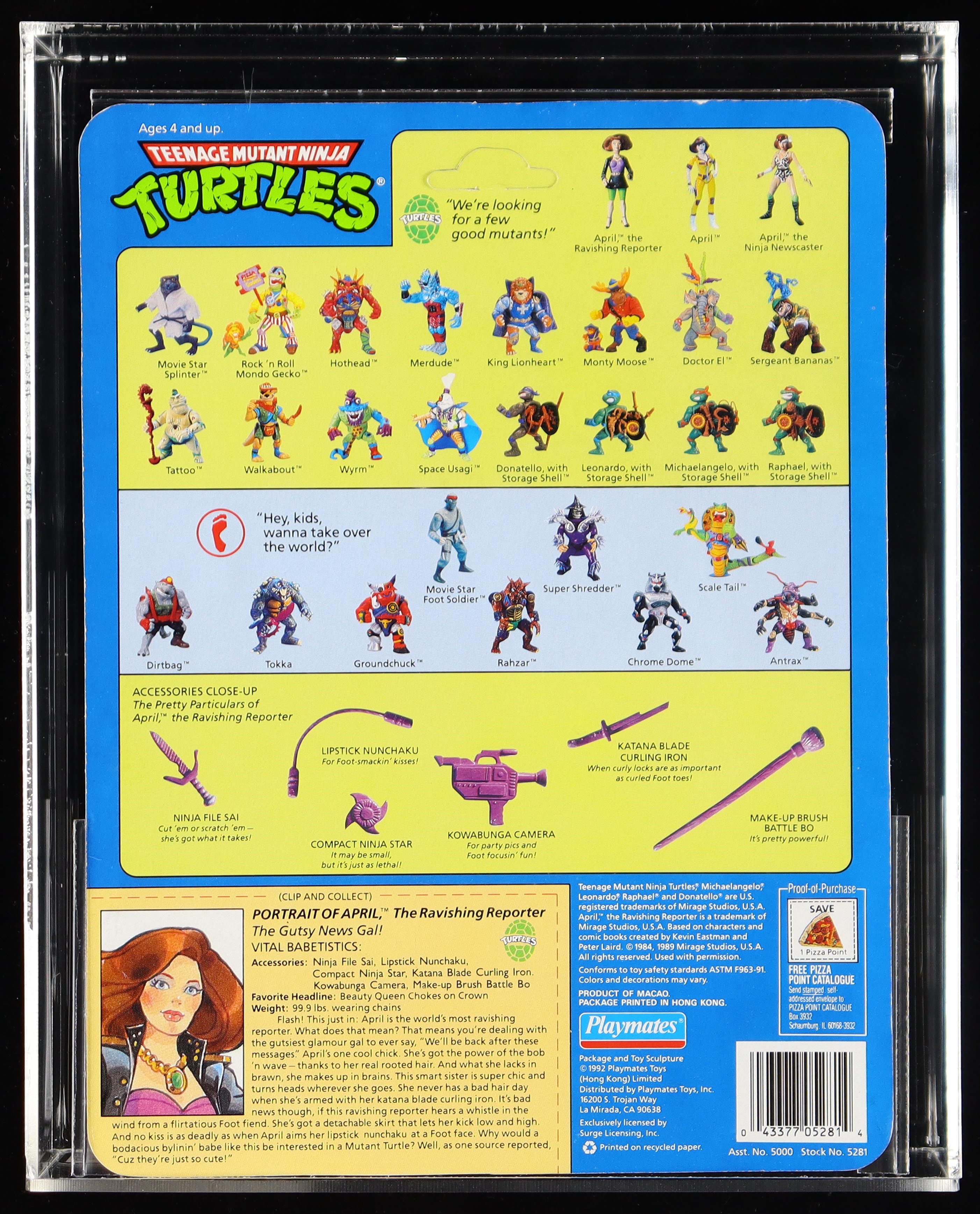 1992 Playmates "Teenage Mutant Ninja Turtles" April, the Ravishing ...
