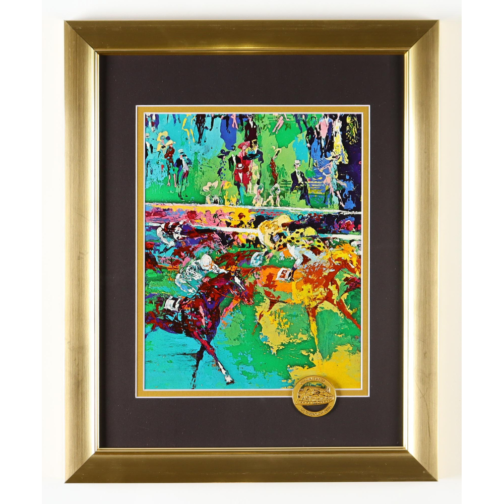 LeRoy Neiman "Kentucky Derby" Custom Framed Art Print Display with ...