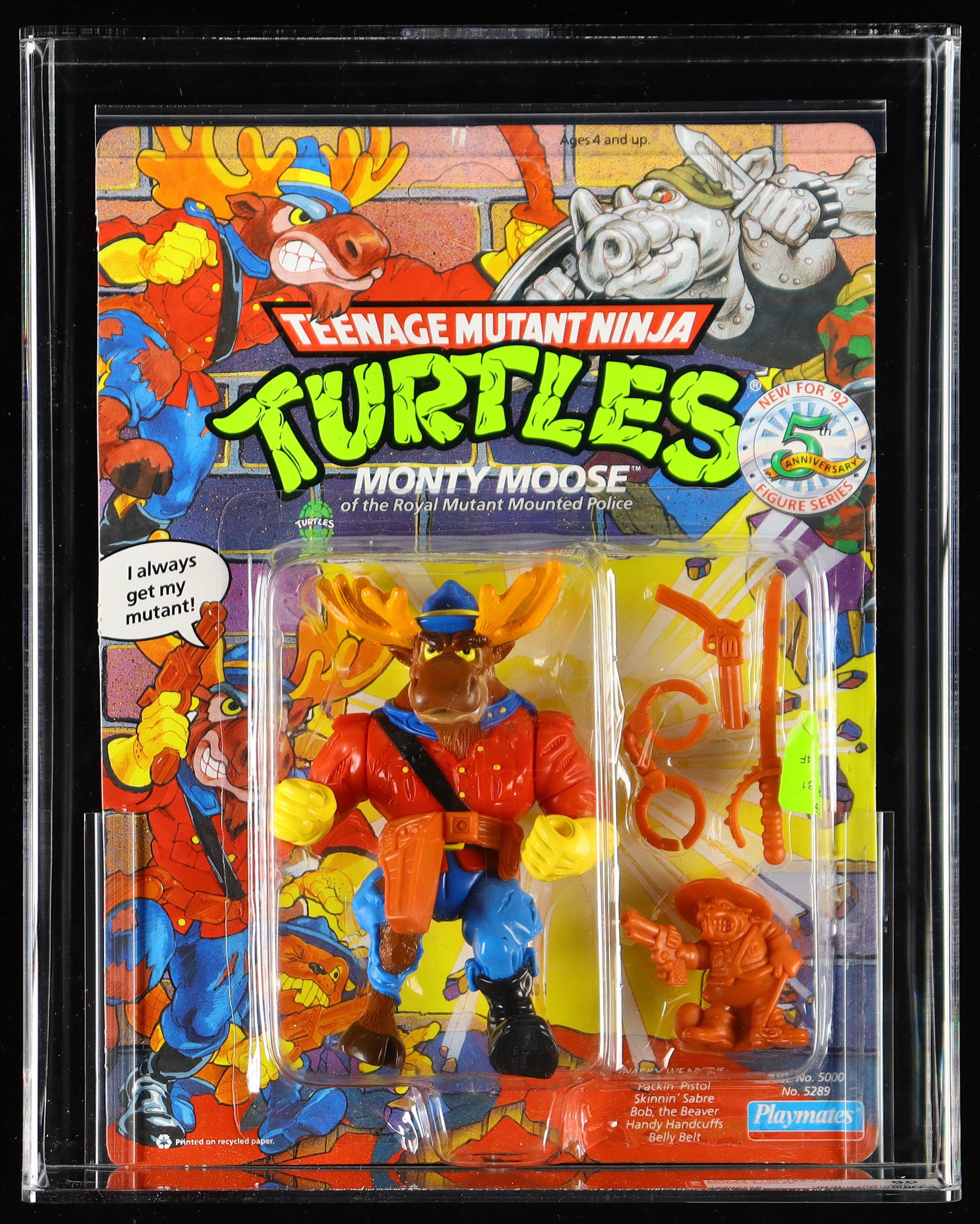1992 Playmates "Teenage Mutant Ninja Turtles" Monty Moose Series 5 46 ...