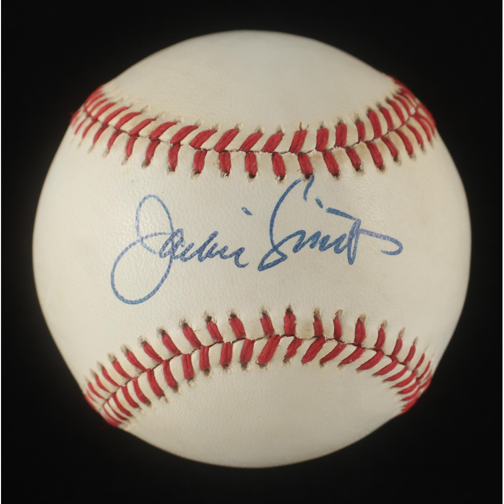Jackie Smith Signed OAL Baseball (PSA) | Pristine Auction