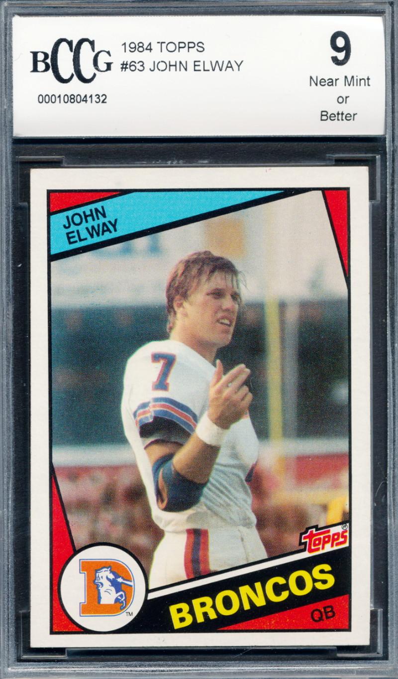 John Elway 1984 Topps #63 RC (BCCG 9) | Pristine Auction