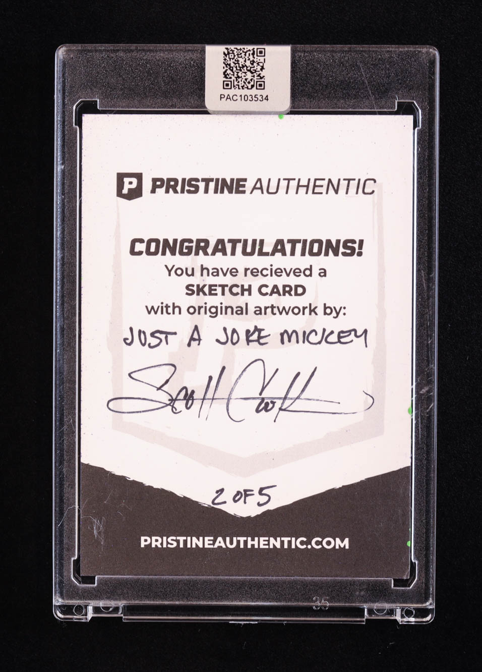 Just A Joke Mickey | Disney | Original Art Sketch Card by Scott Cook (1 ...