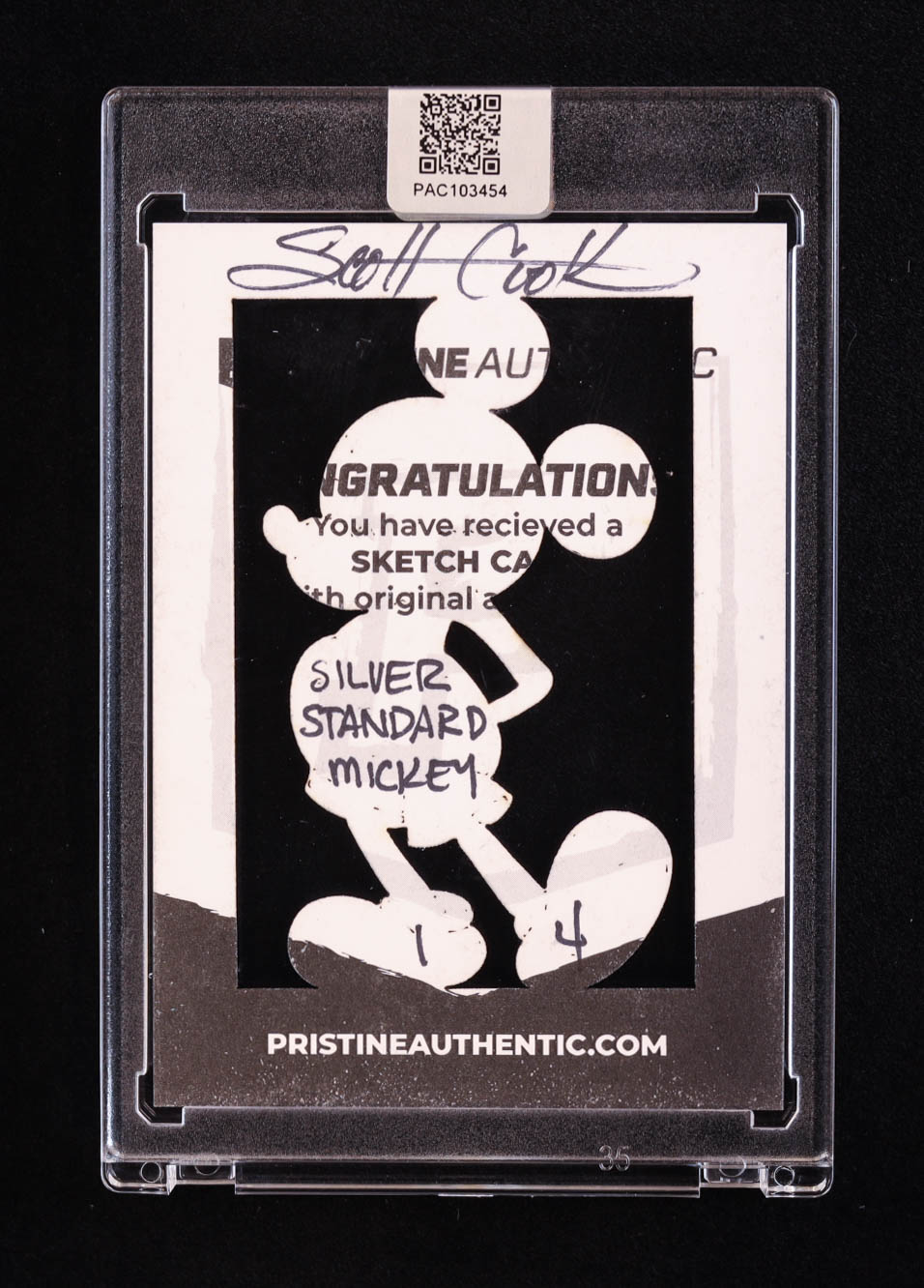 Silver Standard Mickey | Disney | Original Art Sketch Card by Scott ...