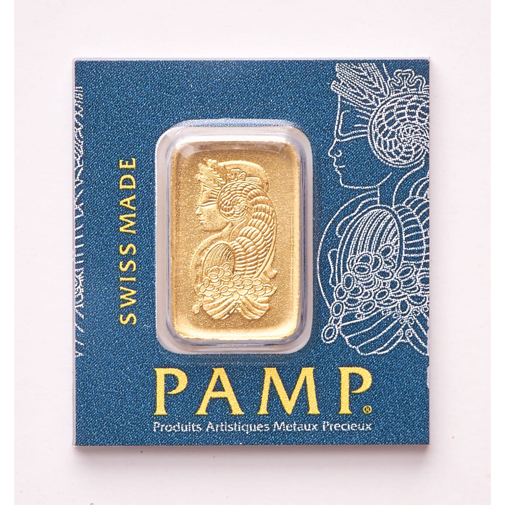 1 Gram .9999 Fine Gold PAMP Suisse Lady Fontuna Gold Bullion Bar in ...